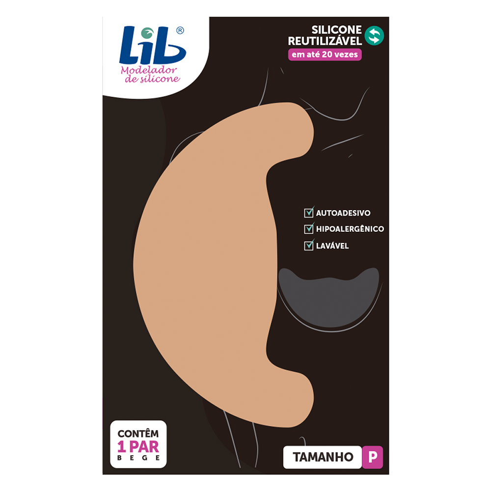 Modelador Reutilizável de Seios Lib Silicone | Lib Modelador